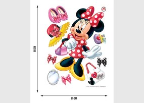 Dětská samolepka na zeď Disney Minnie Nakupuje | 65 x 85 cm | DDK1703