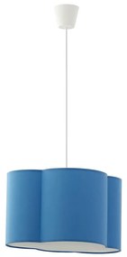 TK Lighting | Dětský lustr na lanku CLOUD 1xE27/25W/230V modrá | TK3362