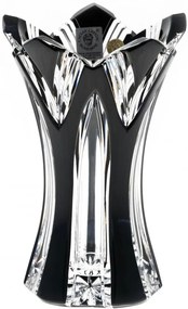 Váza Lotos II, barva černá, výška 155 mm