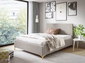 Eka Čalouněná postel SMART+ 90x200 cm Barva látky Trinity: (2310) Růžová, Úložný prostor: S dřevěným rámem úložného prostoru