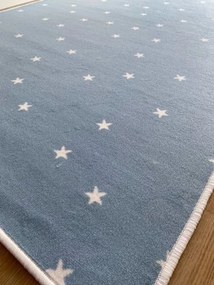 Vopi | Kusový koberec Hvězdička modrá - 133 x 133 cm