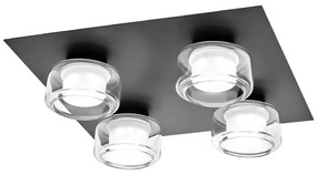 Osram -LED Koupelnové stropní svítidlo ORBIS FLAME 4xLED/5,5W/230V IP44 černá