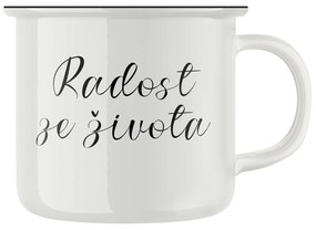 Mablo Keramický retro hrnek "Radost ze života" Hrnek: Keramický retro 500 ml