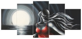 Gario Ručně malovaný obraz Útěk do minulosti - 5 dílný Rozměry: 100 x 70 cm