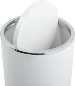 MSV KAMAKA výklopný odpadkový koš 6 L bílý / plast
