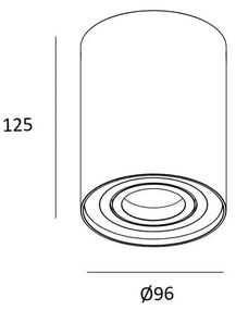 Zuma Line Stropní svítidlo Rondoo SL1 zlaté