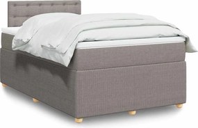 Box spring postel s matrací taupe 120x190 cm textil 3289713