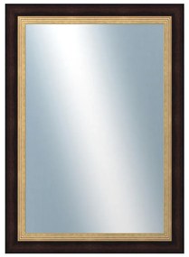 DANTIK - Zarámované zrcadlo - rozměr s rámem cca 50x70 cm z lišty SCALA hnědá (2754)