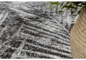 koberec MATEO 8035/644 Moderní palmové listy strukturální šedá velikost 160x220 cm | krásné koberce cz