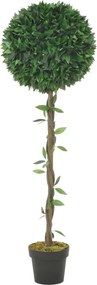 vidaXL Umělá rostlina vavřín s květináčem zelená 130 cm [280200]