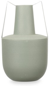 Kovová váza v pastelové barvě, s uchy, 24 cm