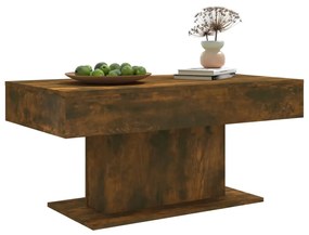 Konferenční stolek kouřový dub 96 x 50 x 45 cm kompozitní dřevo - Default Title