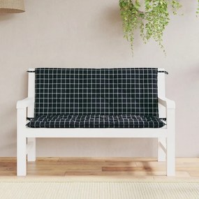 vidaXL Podušky na zahradní lavici 2 ks 120x50x7 cm látka oxford [361694] Barva: zelená a růžová