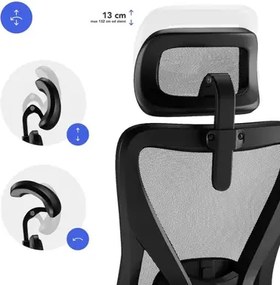 SENSE7 Tone černá / Kancelářské ergonomické křeslo / nosnost 130 kg