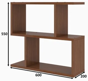 Odkládací stolek LALE 55x60 cm hnědá