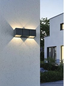 PN 9658-13 AKCE - MARCEL LED venkovní nástěnné svítidlo, 2-ramenné, antracit 3000K - PAUL NEUHAUS