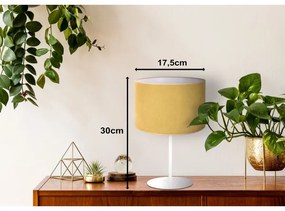 Duolla - Stolní lampa BRISTOL 1xE14/15W/230V pr. 17,5 cm žlutá/bílá