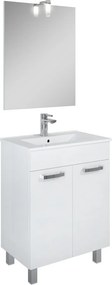 Riva Square Koupelnový set, 60 cm, dřevotříska, bílý