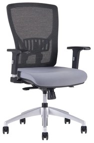 Kancelářská židle na kolečkách Office Pro HALIA MESH BP – s područkami a bez opěrky hlavy Šedá 2625