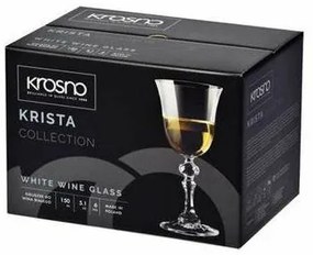 Krosno 6dílná sada sklenic na bílé víno Krista, 150 ml