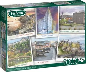 FALCON Puzzle Navštivte Severní Irsko / 1000 dílků / od 12 let