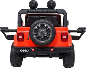 Ramiz Jeep Wrangler Rubicon LIFT elektrické autíčko pro děti oranžové