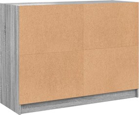 Příborník šedý sonoma 102 x 37 x 75,5 cm kompozitní dřevo 3295876