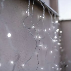 Propojovací vánoční řetěz bez zdroje EMOS Connecting D1CC02 ZY2001 100LED krápníky 2,5x0,9m studená bílá blikající