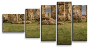 Sablio Obraz - 5-dílný Stonehenge - 100x60 cm