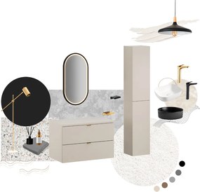 Comad Koupelnová skříňka pod umyvadlo Dalia Cashmere 60 kašmír mat