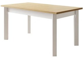 Konferenční stolek Riwso II, Barva dřeva: dub grandson - L, Barvy nožiček: Bíla