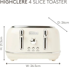 Krémový topinkovač Highclere – Haden