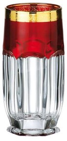 BOHEMIA SAFARI RUBIN SKLENICE NA VODU 300 ML SADA 6 KS
