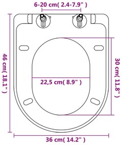 vidaXL Marketos WC sedátka s funkcí pomalého sklápění 2 ks bílá plastová