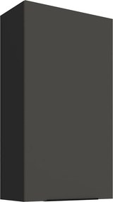 ARIA pe | horní skříňka 60 G-108 1F policová | 60 cm | EXTRA VYSOKÁ | ANTI FINGERPRINT povrch | černá/graphite