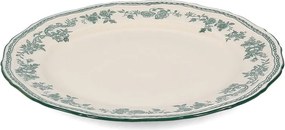Zelený/slonovinový dezertní porcelánový talíř ø 21,5 cm Cyril – S|P Collection