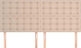 Čelo postele Cappuccino 180x5x118/128 cm umělá kůže 3116439
