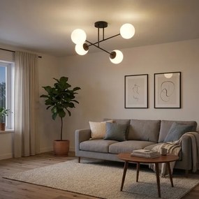 Brilagi - Přisazený lustr MILO 4xE27/60W/230V černá