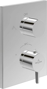 Villeroy & Boch Conum - Termostatická baterie pod omítku, pro 2 spotřebiče, chrom TVS12700200061