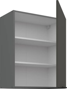 ARIA pi | horní skříňka 60 G-72 1F policová | 60 cm | ANTI FINGERPRINT povrch | antracit/šedá grafit