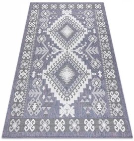Dywany Luszczow Kusový koberec SISAL SION aztécký 3007 modrý / růžový / ecru Rozměr koberce: 120 x 170 cm