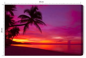 Obraz Moře Při Západu Slunce Nedostatek Nedostatek Přírodní plátno 90x60