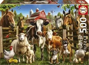 EDUCA Puzzle Kamarádi ze statku / 500 dílků / od 11 let
