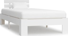 vidaXL Rám postele masivní borové dřevo 90 x 200 cm [283160] Barva: Bílá