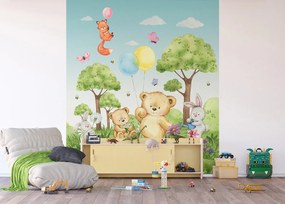 Dětská vliesová fototapeta na zed' Medvídek | 225 x 270 cm | DFTD3P5165
