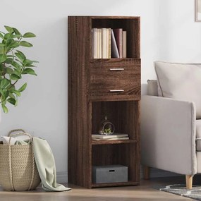 Skříň highboard hnědý dub 40 x 42,5 x 124 cm kompozitní dřevo
