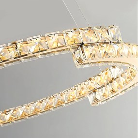 Toolight Toolight, LED závěsné osvětlení 60cm, 45W, 4000K, 2500lm, APP1771-CP, zlatá, OSW-04349