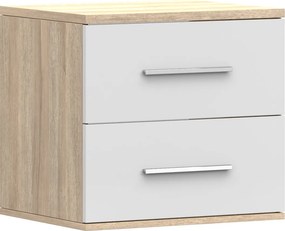 IDZ Noční stolek OMEGA III 22, 55 cm Dub Sonoma/Bílá