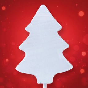 Vánoční dekorativní zápichy Barva: Bílá, Tvar: Stromek