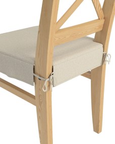 Sedák na židli IKEA Ingolf barva béžová látka pletený vzor